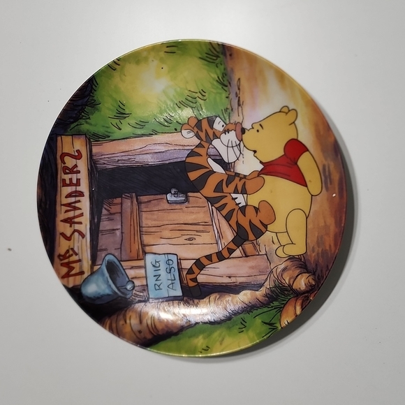 The Bradford Exchange | Accents | Hello Pooh Plate Limited Edition ...